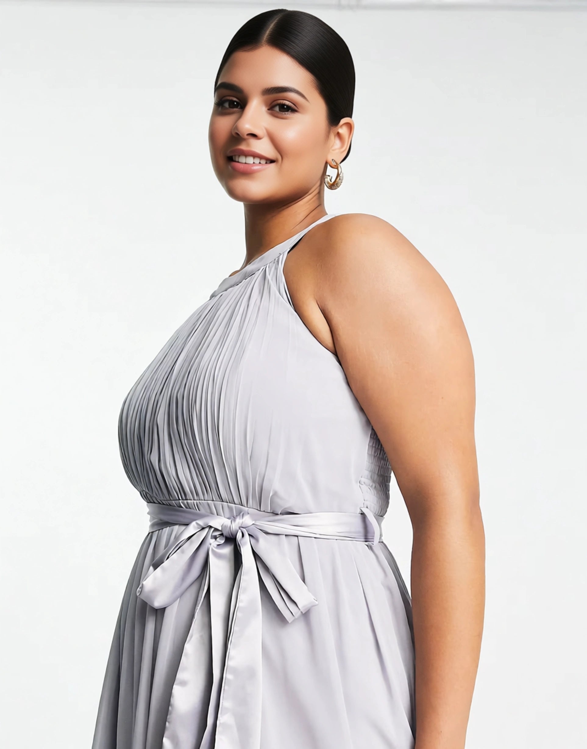 Little Mistress Plus Women's Little Bridesmaid Open Shoulder Maxi Dress ...